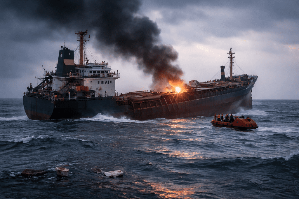 Suspected Iranian arms cargo ship sinks in the Caspian, spotlighting a ...