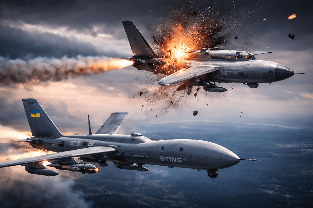 Ukraine’s STING interceptor drone shoots down jet-powered Shahed armed ...