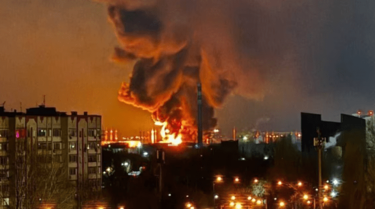 Deadly drone attack hits Russia’s Krasnodar Krai as oil tanks erupt in ...